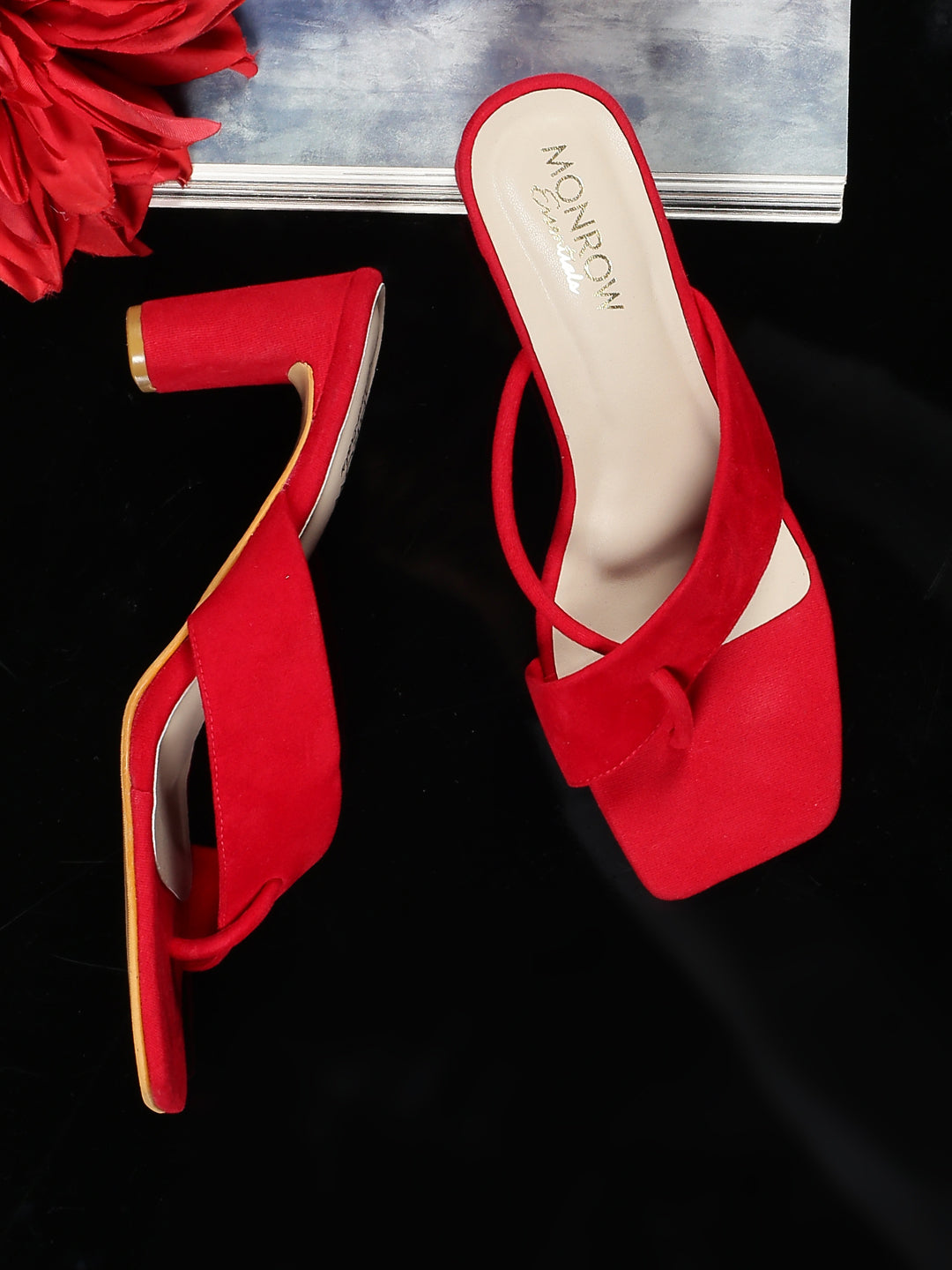 Relia Red Heels – Monrow Shoes