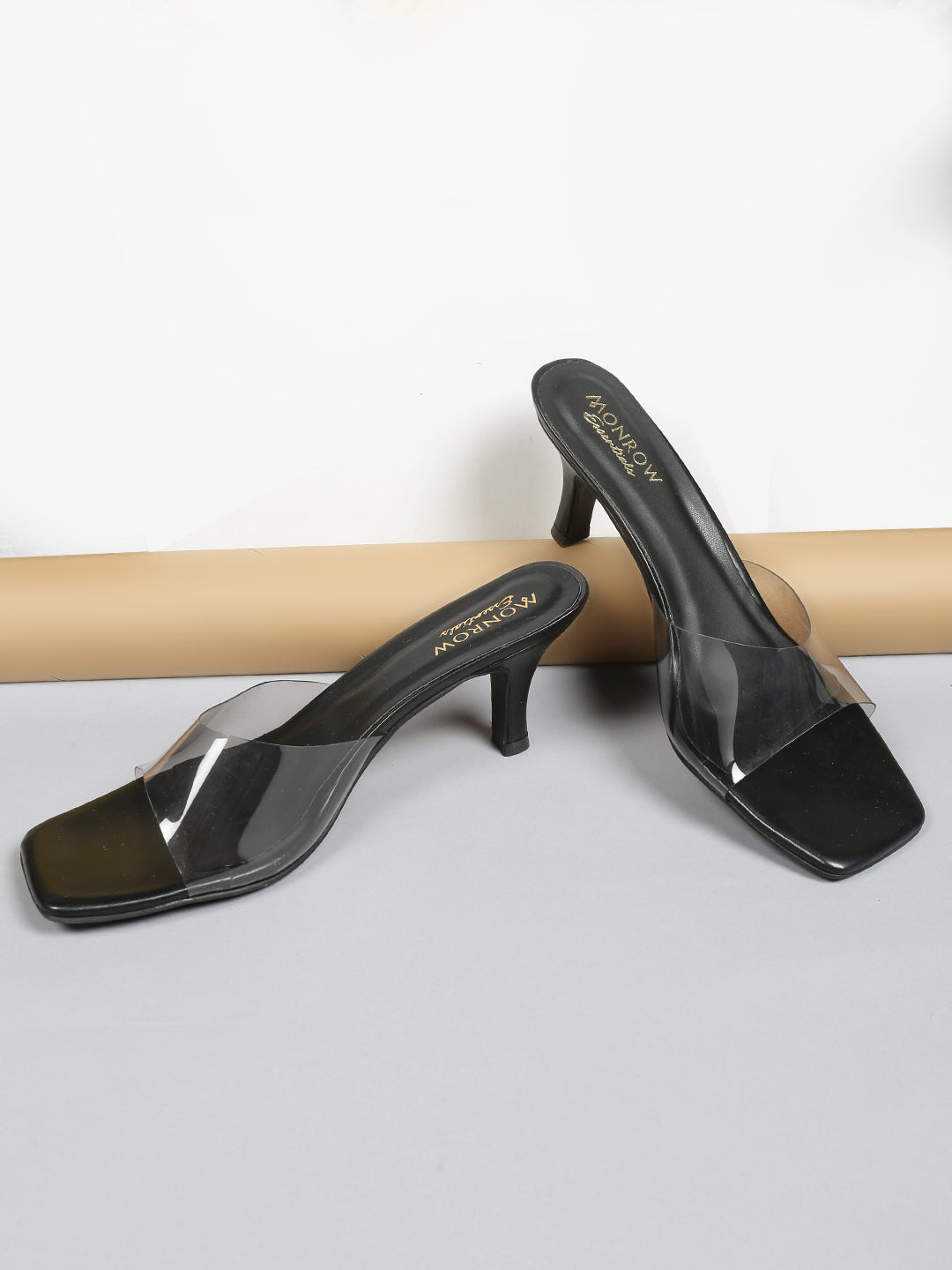 Natalie Black Kitten Heels – Monrow Shoes