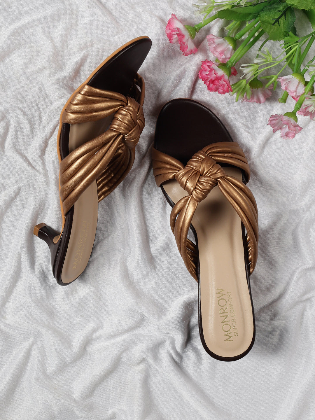 Azita Copper Heels – Monrow Shoes