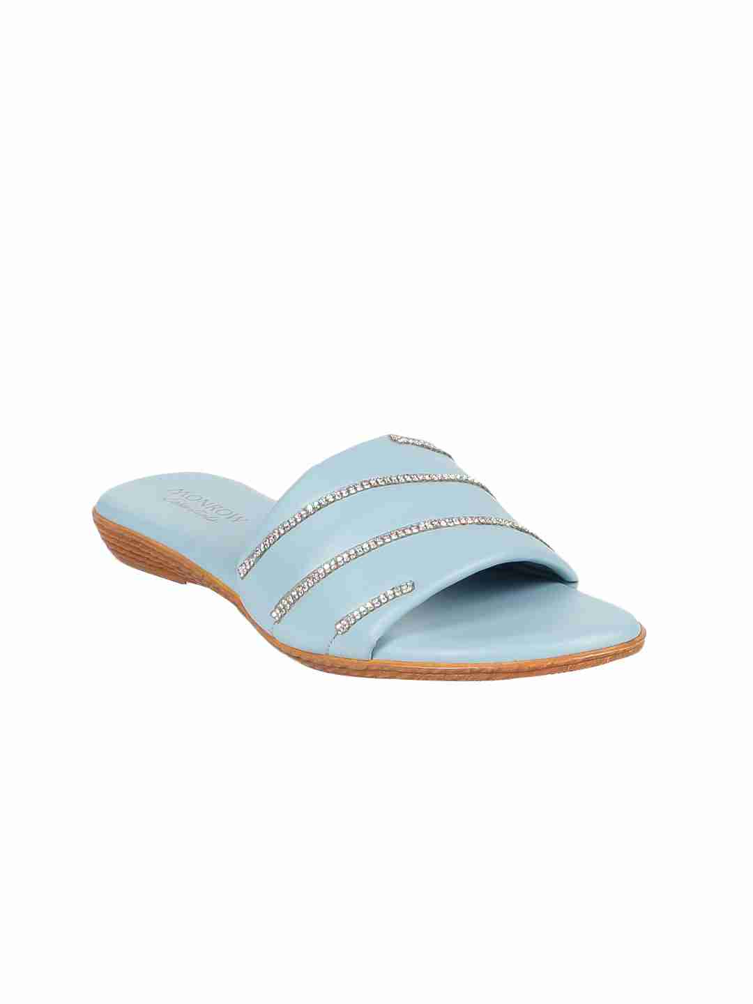 Merlin Blue Flats – Monrow Shoes