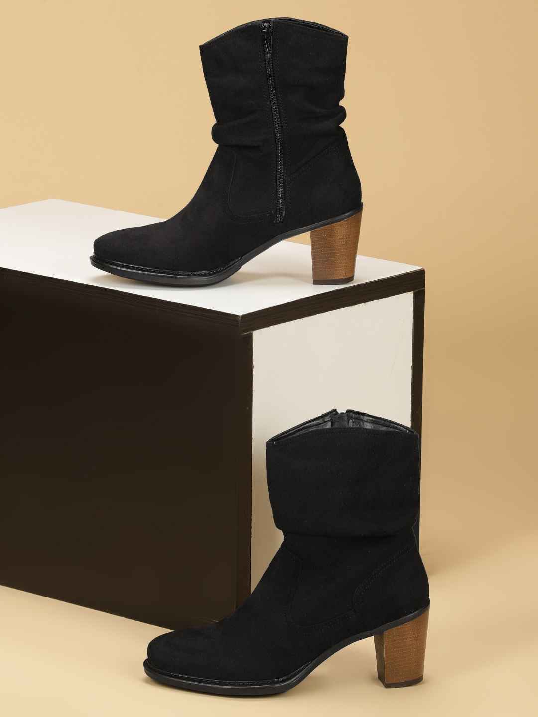 Sarah Black Boots – Monrow Shoes